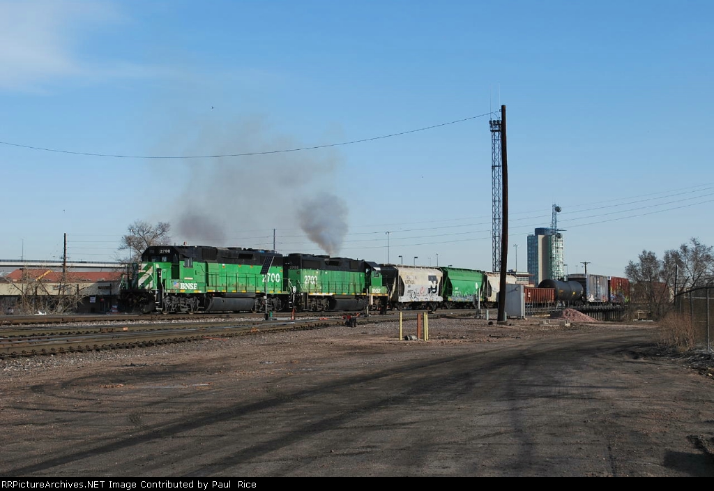 BNSF 2700 Point As It Departs Denver BNSF Yard